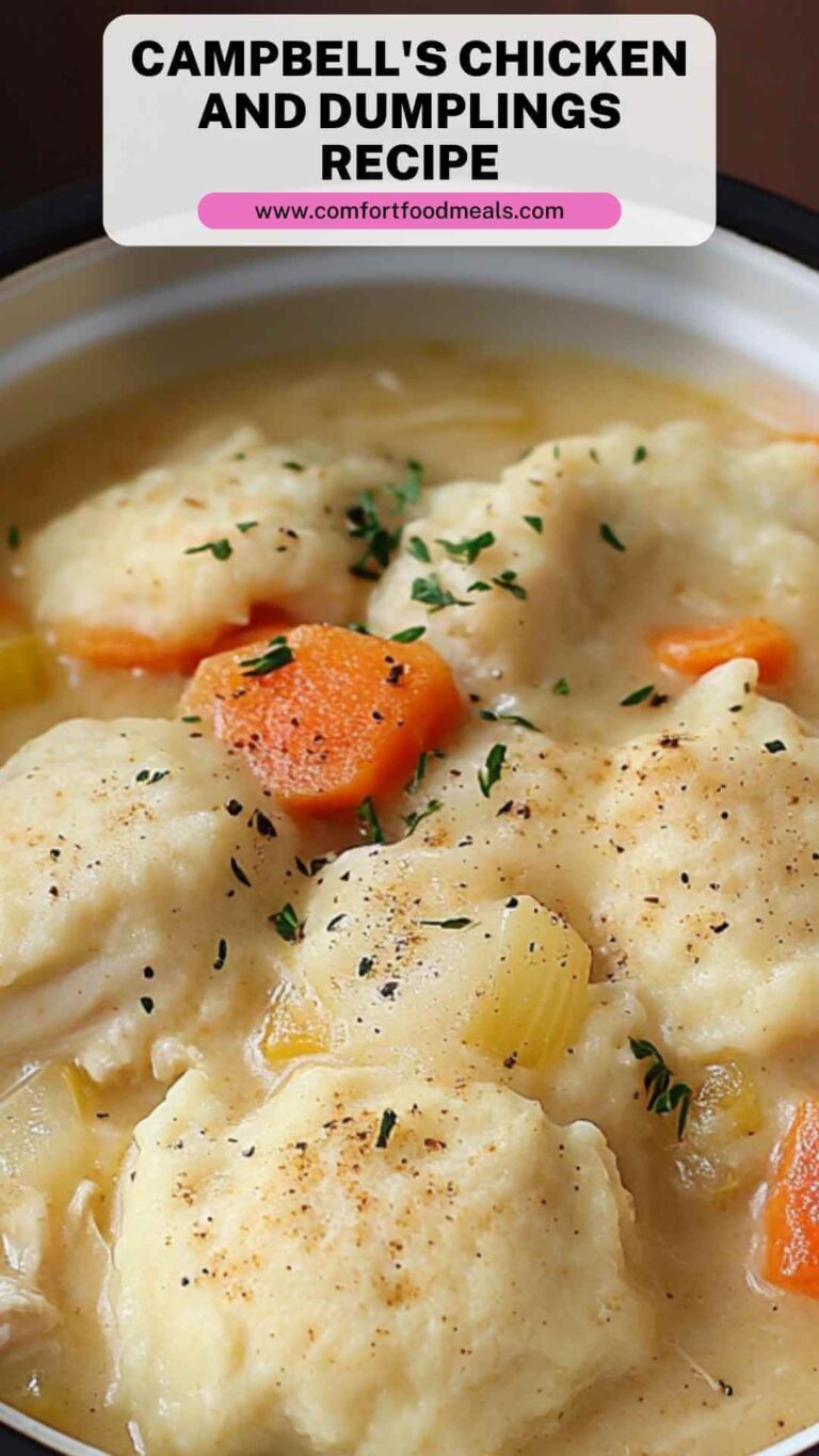 Campbell's Chicken and Dumplings Recipe - Comfort Food Meals
