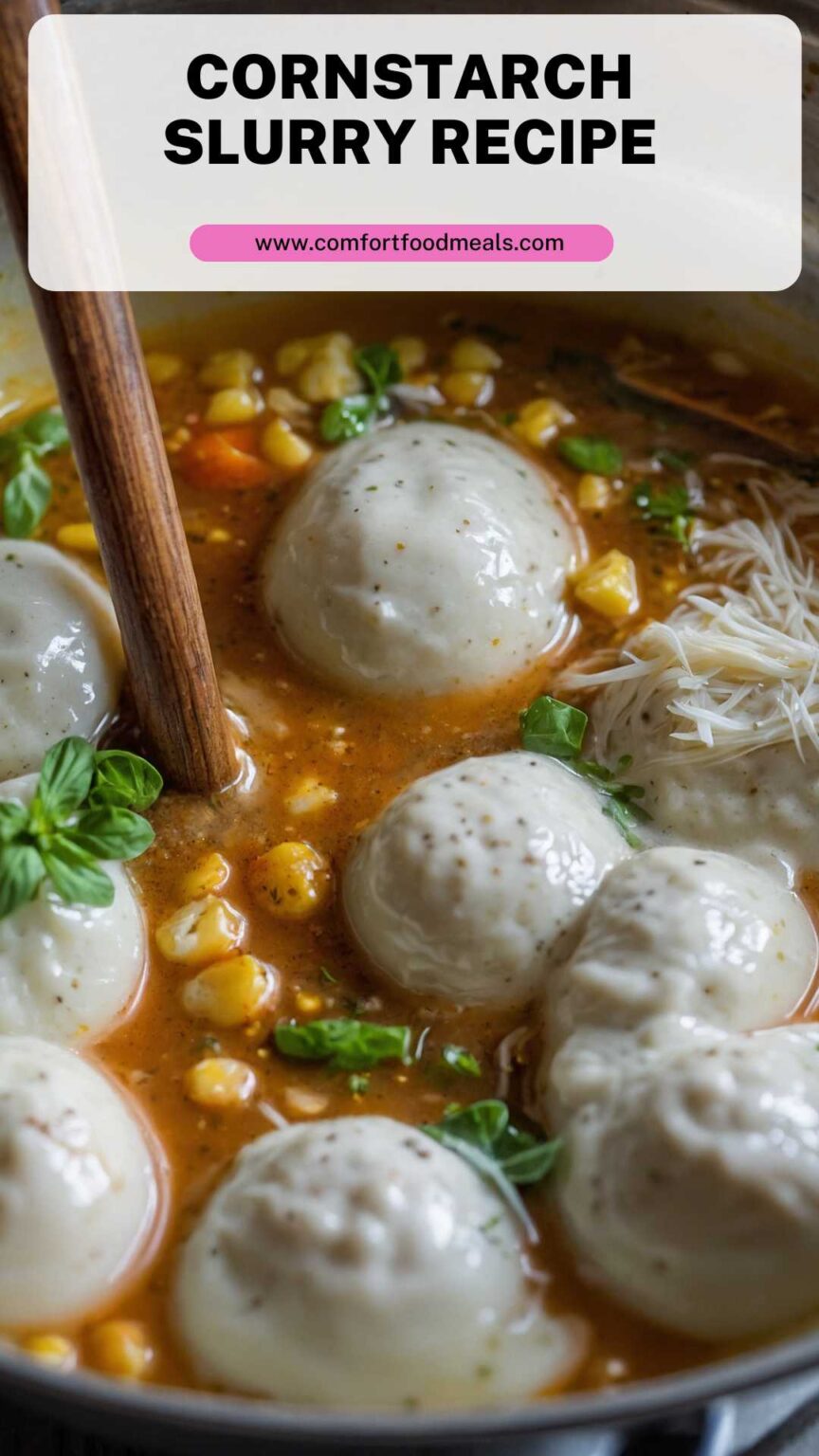 Cornstarch Slurry Recipe - Comfort Food Meals