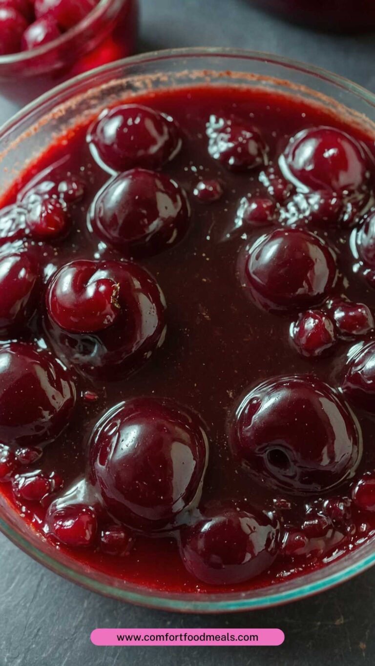 Homemade Cherry Jam - Comfort Food Meals